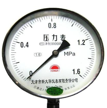 红日 压力表Y-100 0-1.6MPa-融创集采商城