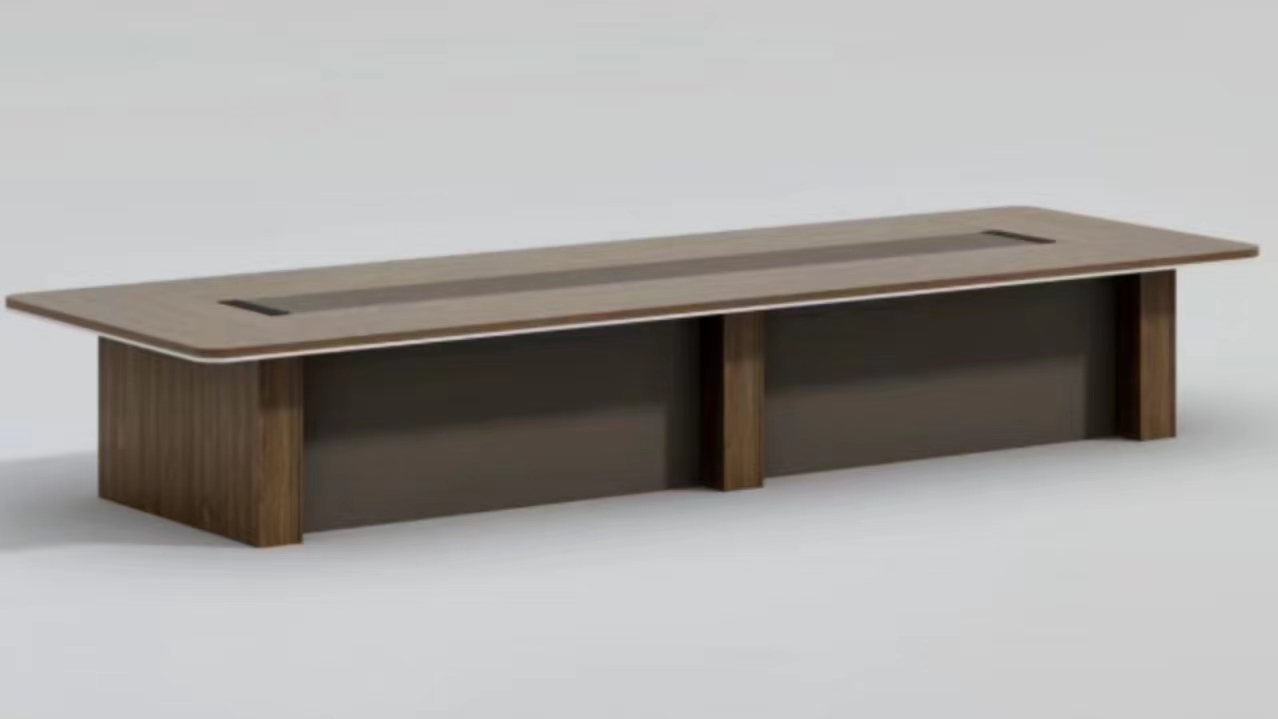 会议桌 8000*2000*750mm 采用E1级实木颗粒板，优质五金配件。-融创集采商城