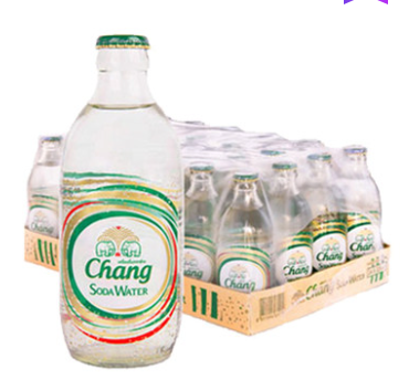 泰国进口chang泰象325ml*24瓶整箱大象牌无糖原味气泡苏打水饮料-融创集采商城