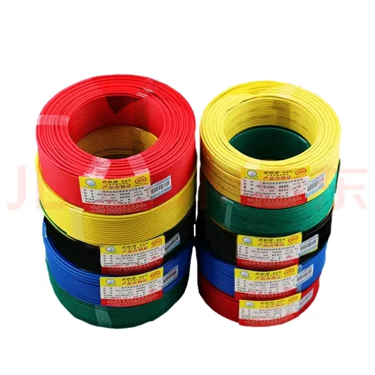 起帆(QIFAN)电线电缆 BV2.5平方国标家装单芯单股铜芯硬线 黄色零线 100米-融创集采商城