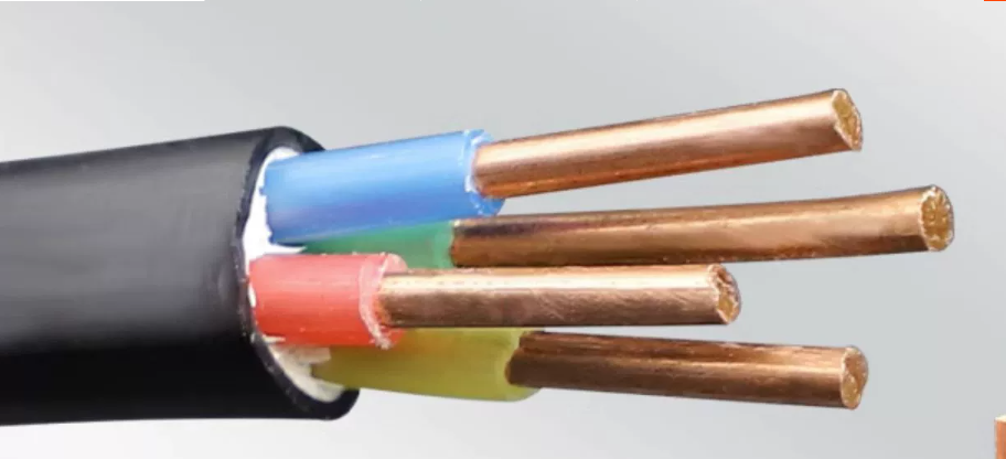 YJV3*4 电缆线国标铜芯硬芯电缆100米/卷 单位：卷-融创集采商城