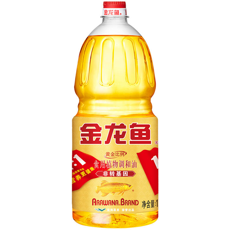 金龙鱼 食用油 黄金比例非转基因食用植物调和油 1.8L-融创集采商城