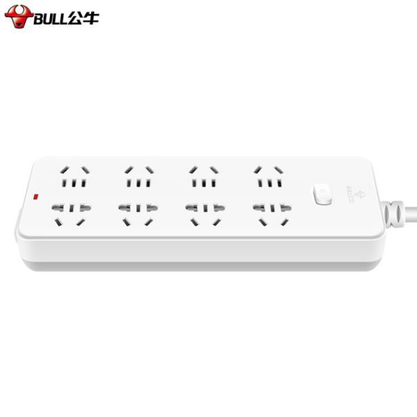 公牛 插排 GN-217 5m 8位 总控 2017年新国标 白色-融创集采商城