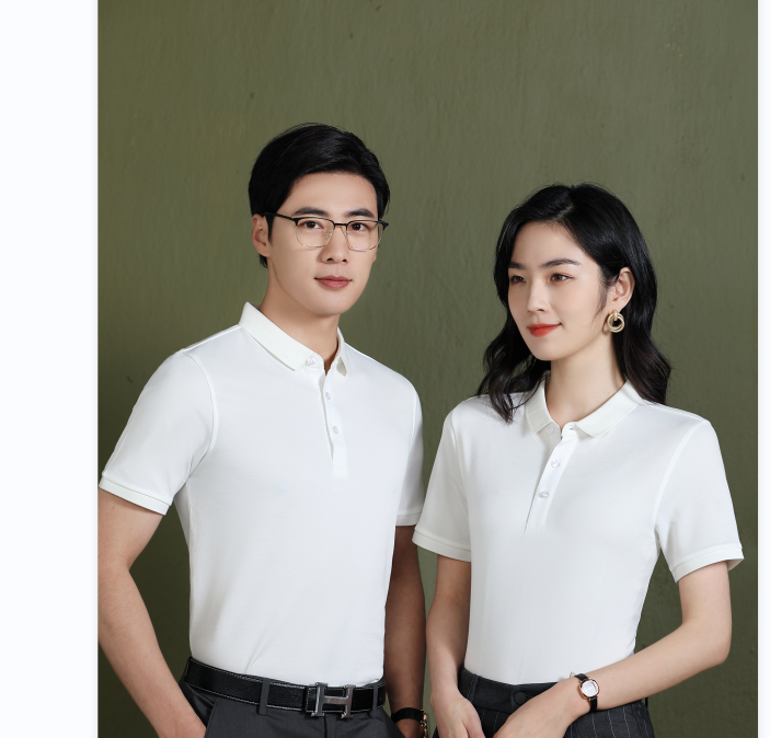 【君悦】 POlO衫工作服上衣 短袖上衣 定制版T恤衫+面料成分:45%棉52%聚酯纤维3%氨纶190g/㎡+尺码S-4xL(（尺码下单备注）-融创集采商城