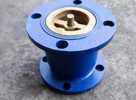 玉环 法兰止回阀H41X-16消声止回阀H41X止逆阀 4孔单向阀DN65 大体烤漆长度133mm-融创集采商城