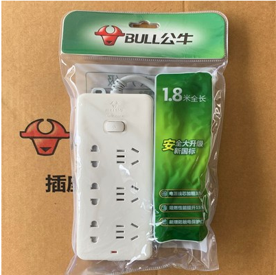 公牛新国标插座排插拖线板GN-402-6位-线长1.8米单个装-融创集采商城