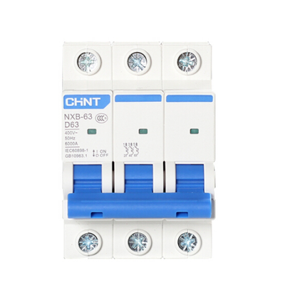 正泰 NXB-63-3P-D63 工业断路器 空气开关 过载空气开关DZ47升级款小型断路器 3P D型 63，81*54mm-融创集采商城