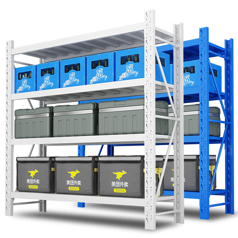 仓储加厚层中型仓储货架仓库库房置物架家用储物架2000*2000*600（mm）冷轧钢板-融创集采商城