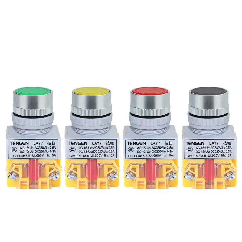 天正电气 按钮开关LAY7-11BN平头Y090自复位（单位：个）-融创集采商城