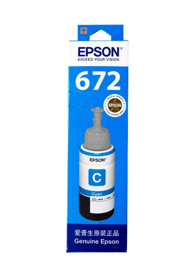 爱普生原装672墨水青色L360L351L313L310L363L485L383L380连供打印机墨盒 T6722 1支装-融创集采商城