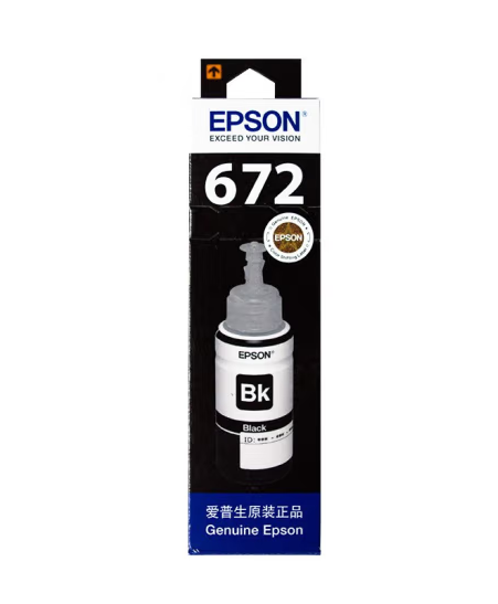 爱普生原装672墨水黑色L360L351L313L310L363L485L383L380连供打印机墨盒 T6721 1支装-融创集采商城