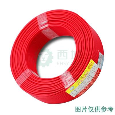 起帆QIFAN 阻燃C级单芯硬线，ZC-BV-10 红色，100米/卷货期13个工作日GAW500-融创集采商城