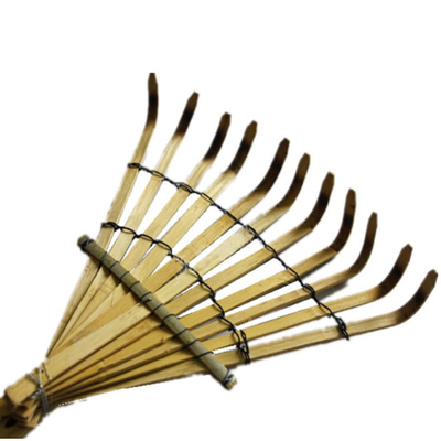 笠农 加厚加长多齿竹耙搂草耙大耙子竹熊手出口材质园艺工具道具耙农用竹耙子 11齿竹耙 长约1.43米-融创集采商城