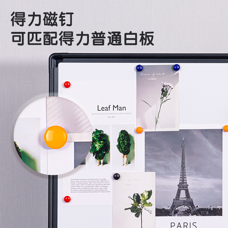 〖天津地区专供〗得力7823磁钉φ15mm(混)(12个/卡)-融创集采商城