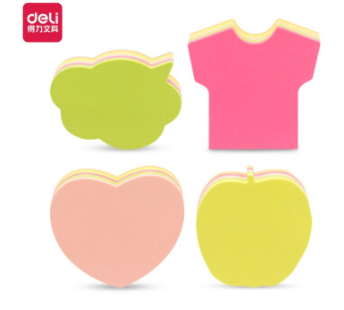 得力(deli)8本彩色异型便利贴彩色记事贴 可爱装扮功能N次贴 21506-融创集采商城