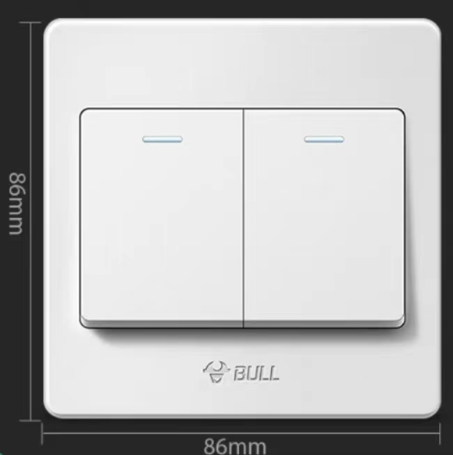 [双联单控开关]国产，K8/32/1/2C-C3白色@SH-融创集采商城